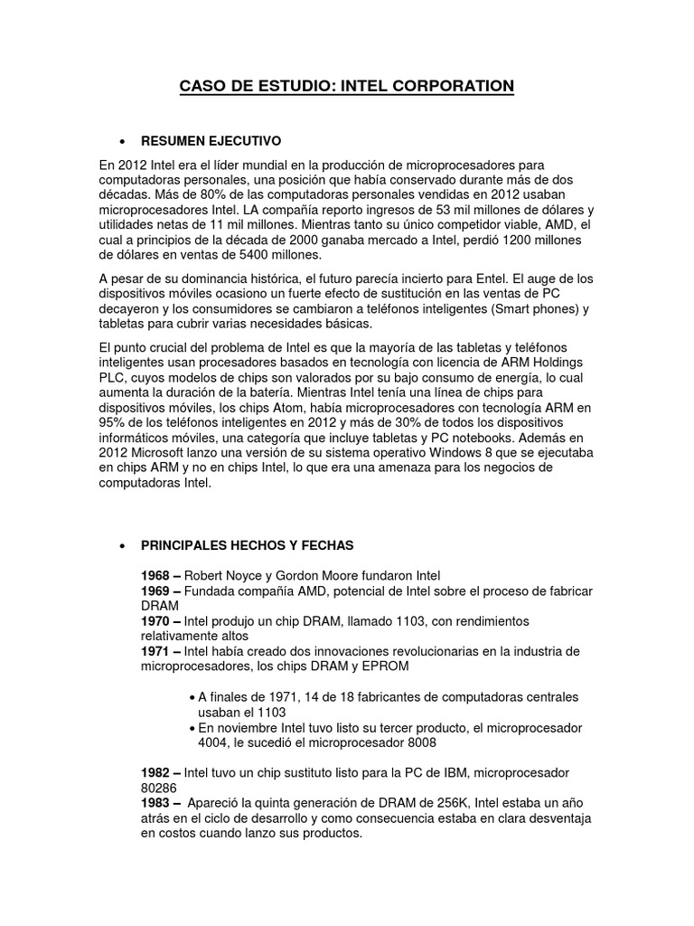 INTEL | PDF | Intel | Microprocesador