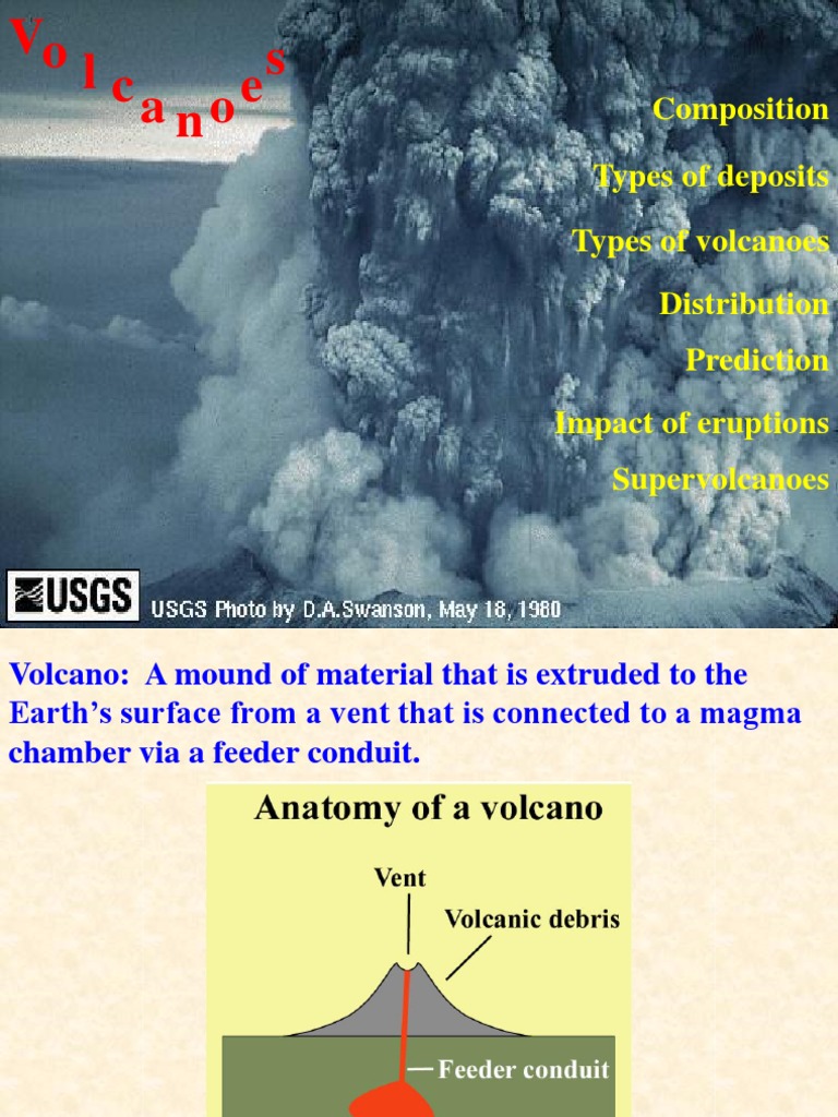 Composition Types of Deposits | PDF | Volcano | Lava
