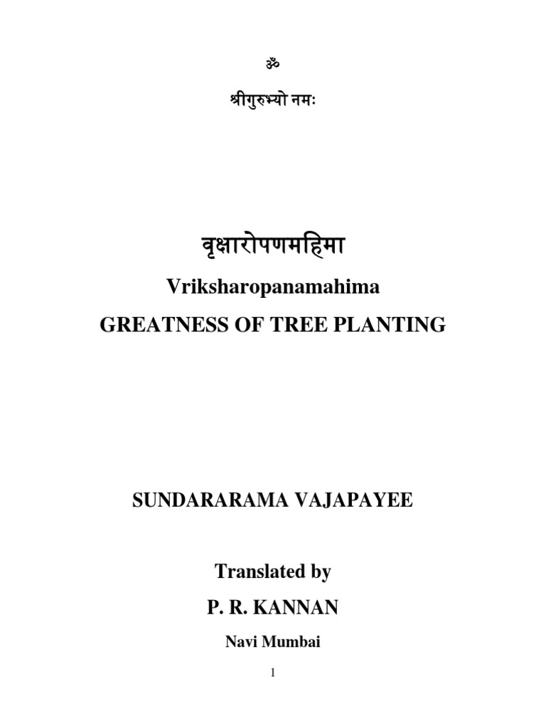 Greatness of Tree Planting-1 | Download Free PDF | Sesame | Trees
