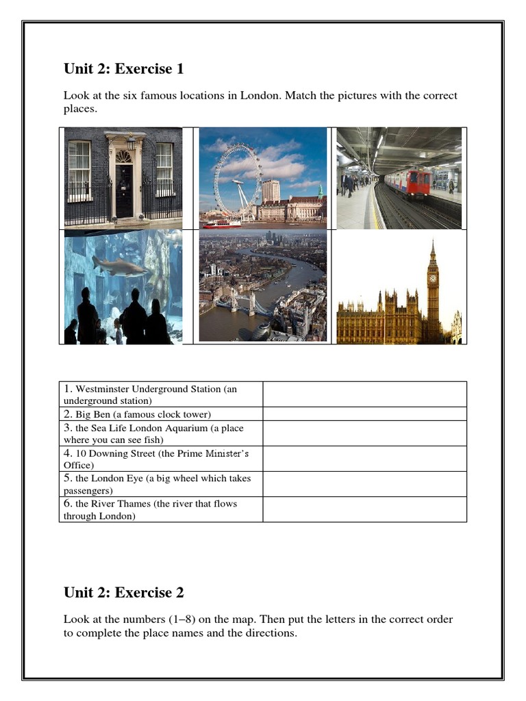 Unit 2 - Writing | PDF | London