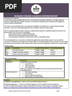 Academic Referee Report | PDF | Postgraduate Education | Master's Degree