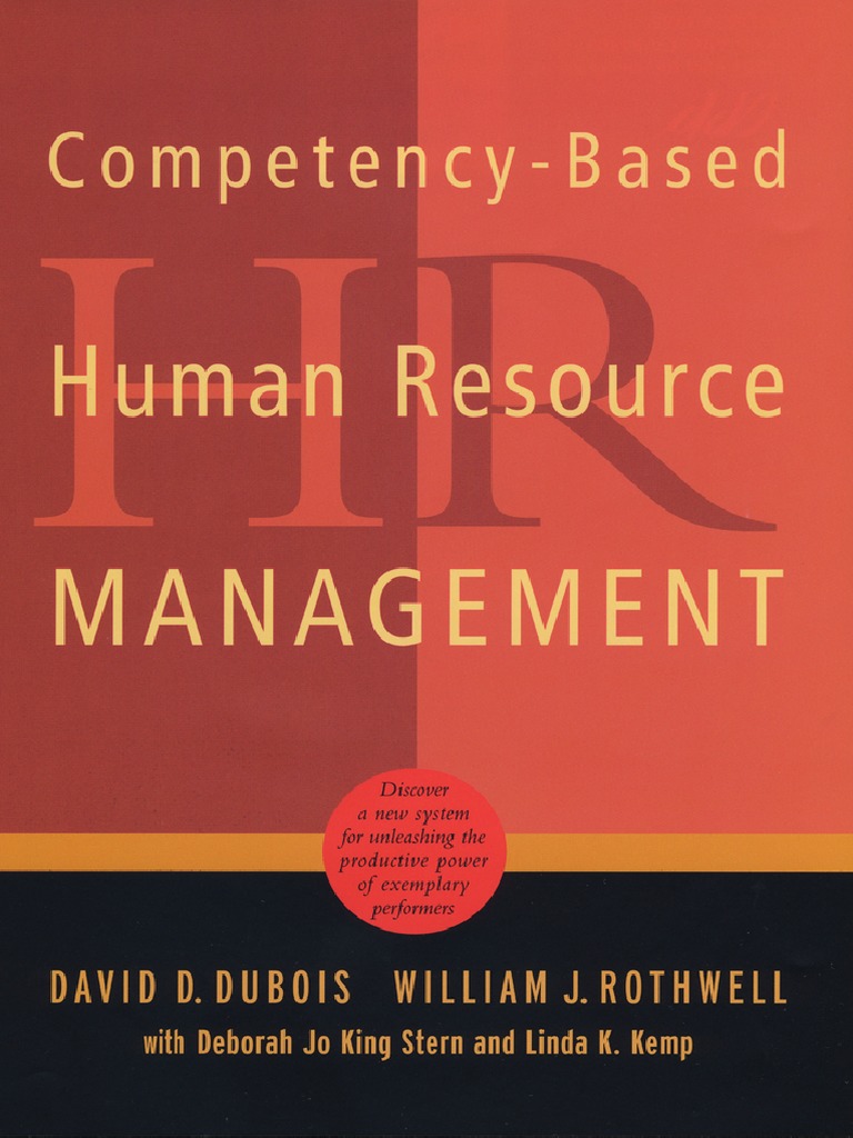 David D. Dubois William J. Rothwell - Competency-Based Human Resource Management (2004) PDF ...