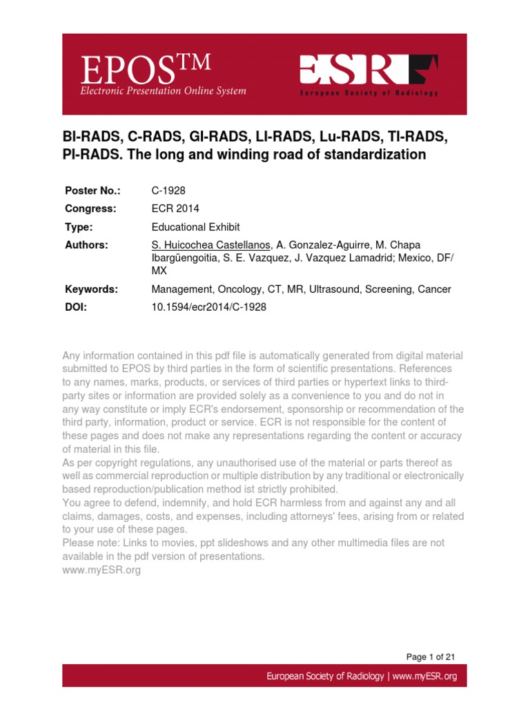 Birads Tirads DLL | Download Free PDF | Medical Imaging | Medical Physics