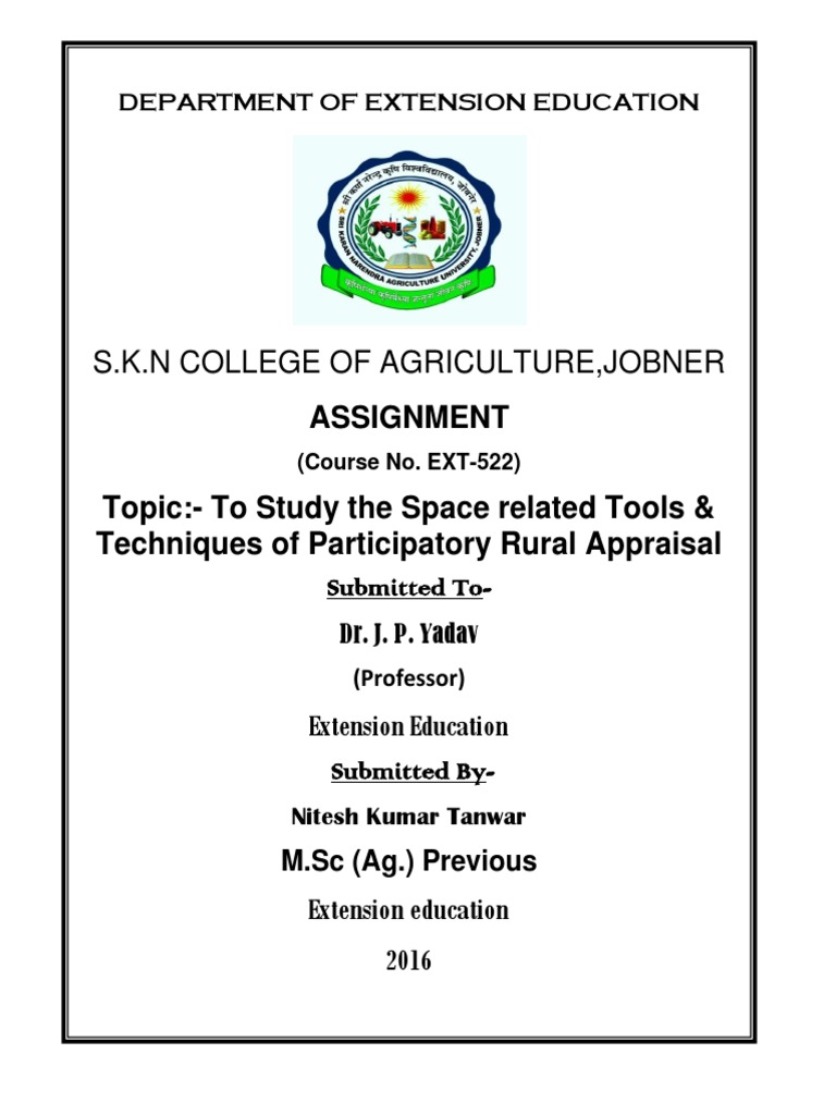 The Space Related Method of PRA Is Useful For Exploring The Spatial ...