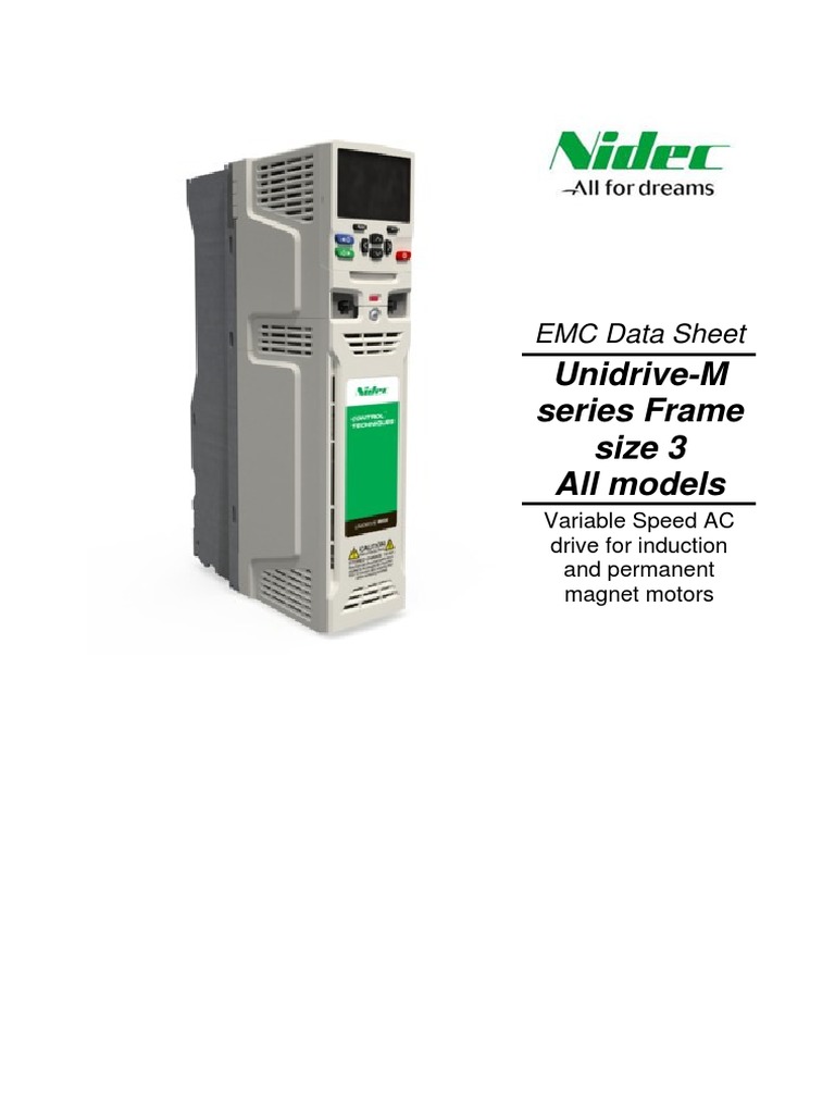 Unidrive-M Frame Size 3 EMC Data Sheet | PDF | Electromagnetic ... Unidrive-M Frame Size 3 EMC Data Sheet | PDF | Electromagnetic ...