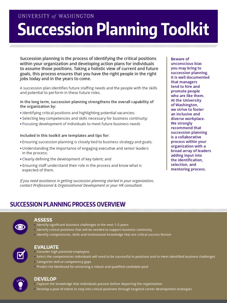 Succession Planning Toolkit | PDF | Succession Planning | Competence ...