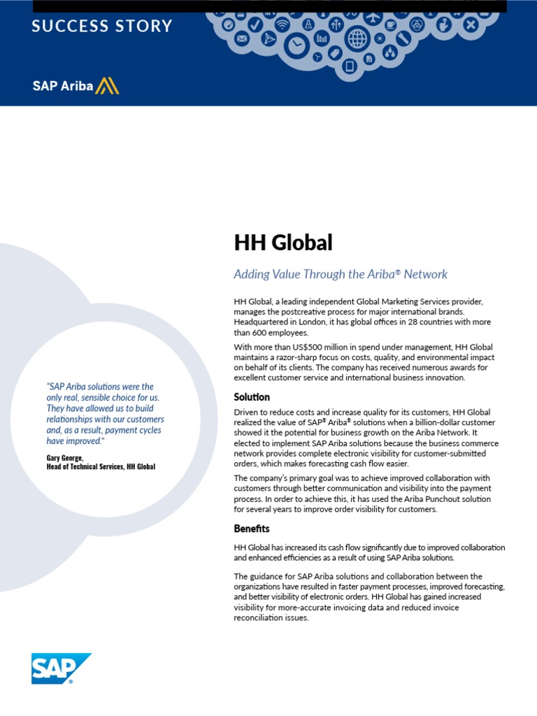 HH Global: Success Story | PDF | Globalization | Sap Se