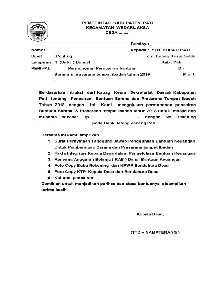 Berkas Pencairan Bankeu | PDF