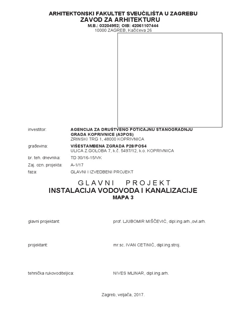 ViK Knjiga4 Primjer Projekta | PDF