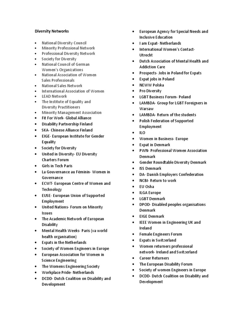 Diversity | PDF | European Union | Gender Equality