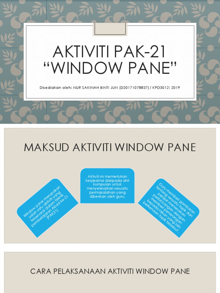 Aktiviti Pak-21 Sakinahjun | PDF