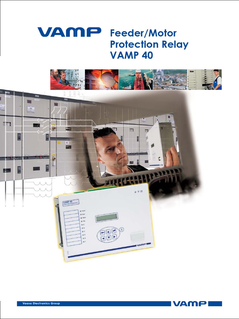 Feeder Motor Protection Relay VAMP 40 PDF | PDF | Relay | Ac Power