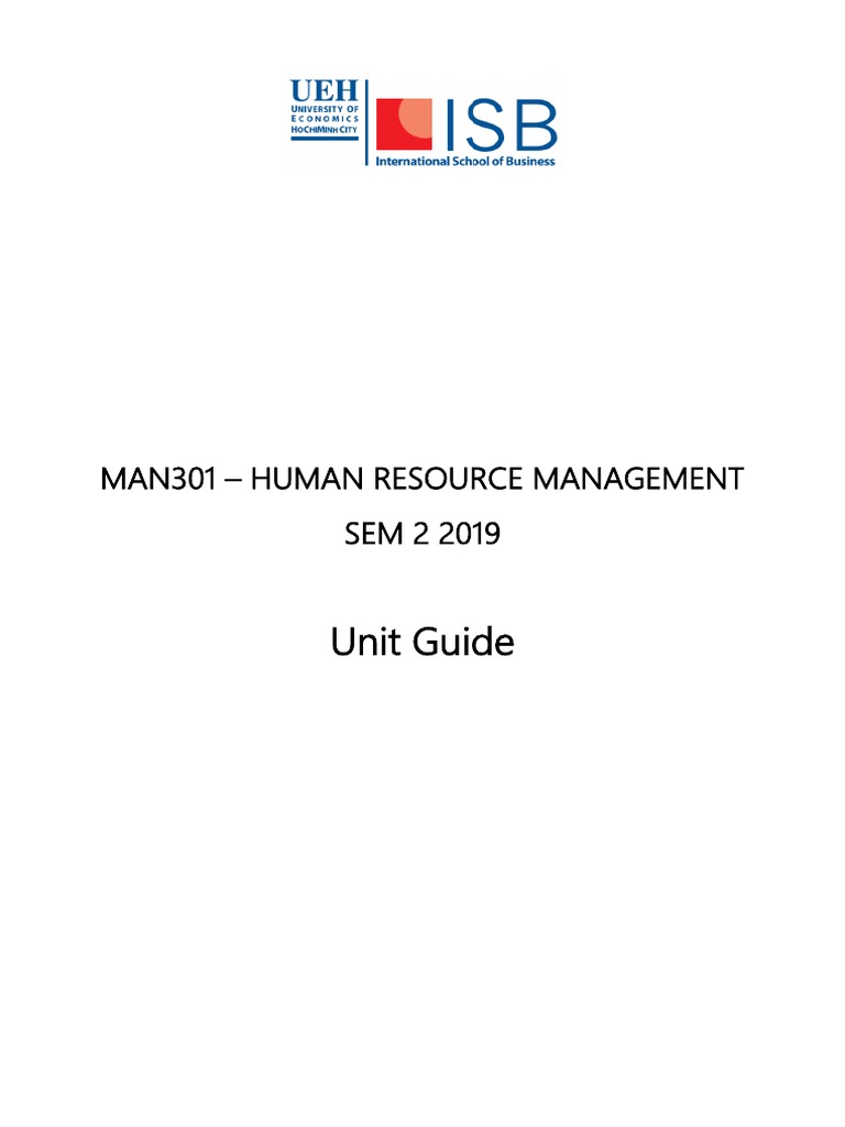 Human Resource Management Unit Guide | PDF | Test (Assessment ...