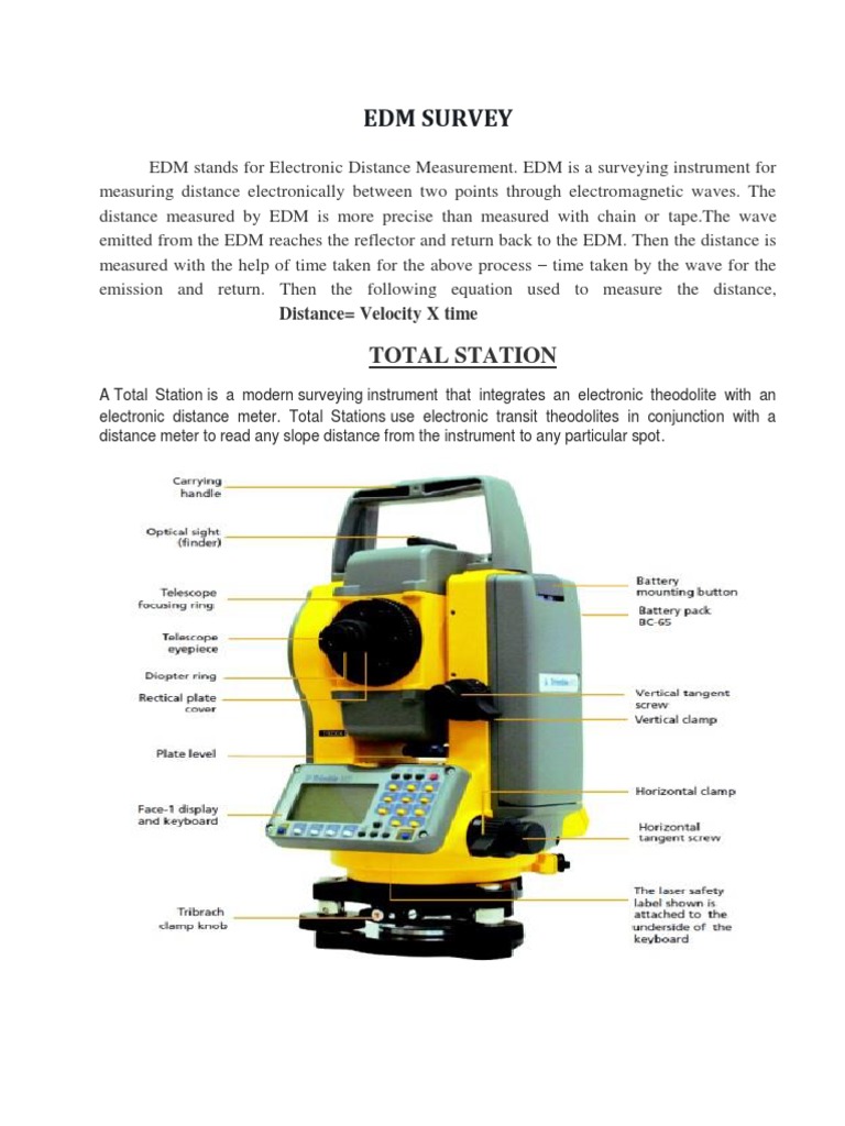Total Station | PDF | Surveying | Scientific Observation