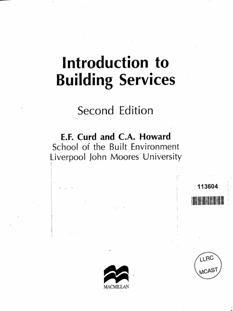 Introduction To Building Services: Second Edition | PDF | Water Heating ...