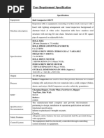 User Requirement Specification (Urs) For | PDF | Specification ...