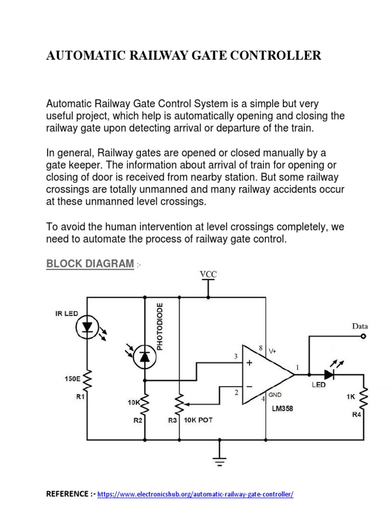 Automatic Railway Gate Controller: Block Diagram | PDF | Technology ...