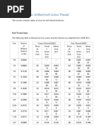 British Standard Cycle Thread Chart | PDF | Machining | Metalworking