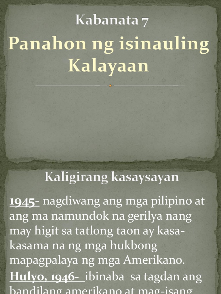 Kabanata 7 | PDF