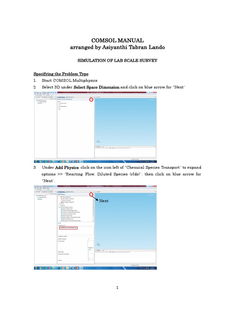 COMSOL Guide for Lab Simulations | PDF