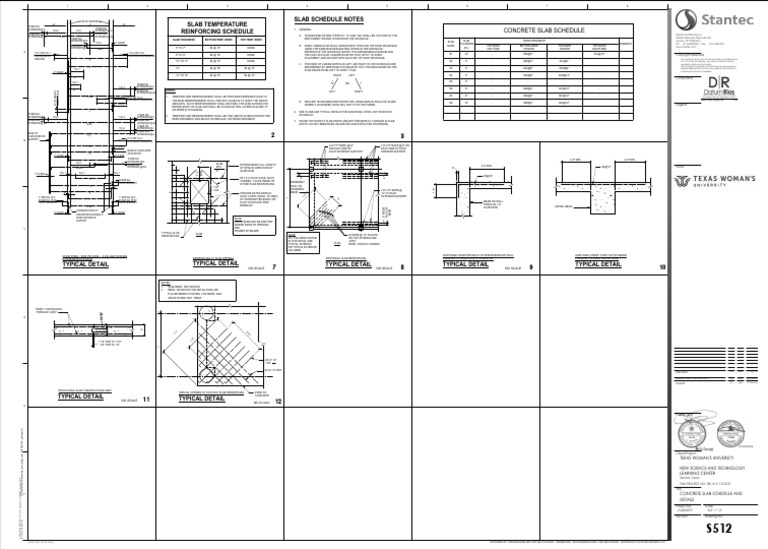 Slab Details PDF | PDF | Beam (Structure) | Structural Engineering