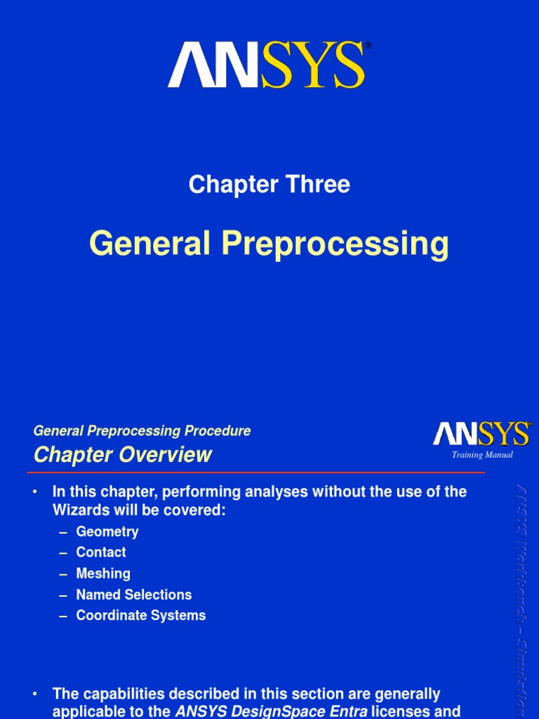 General Preprocessing: Chapter Three | PDF | Computer Aided Design | Simulation