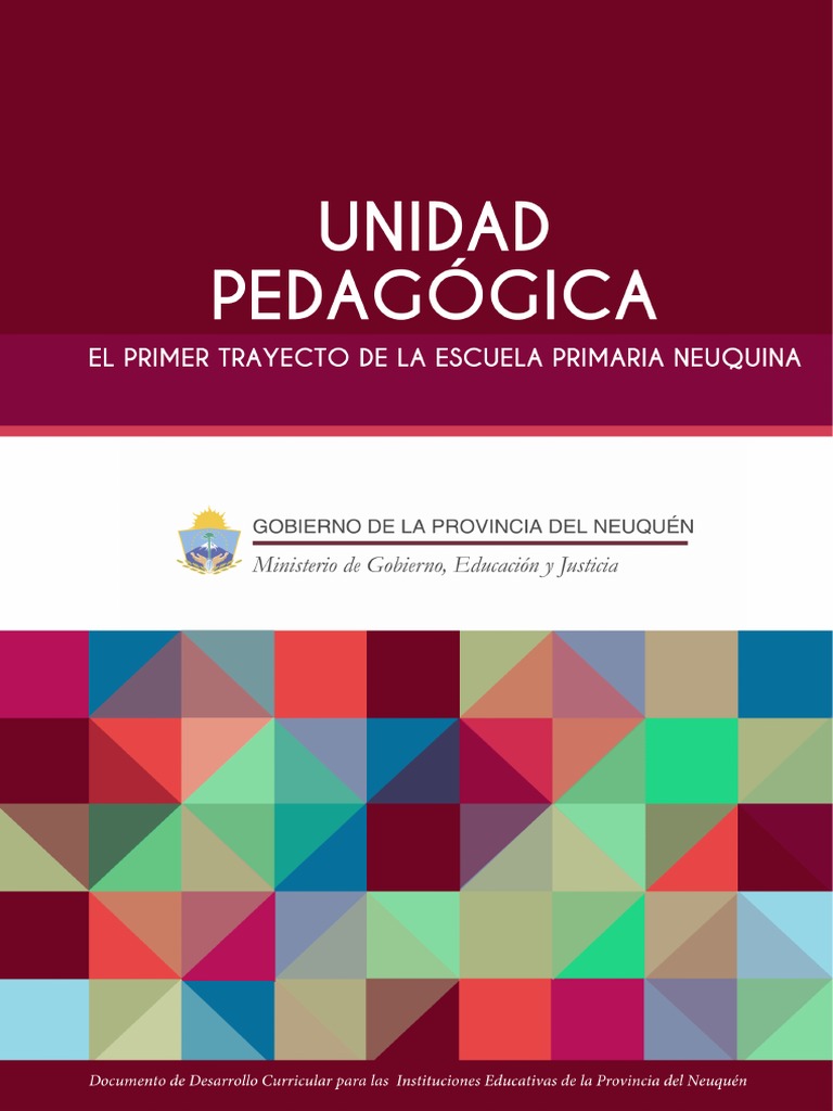Unidad Pedagógica. El Primer Trayecto de La Escuela Primaria Neuquina ...