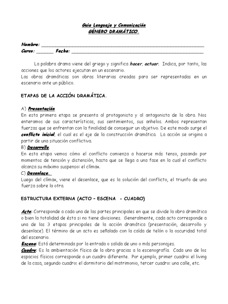 Guia Texto Dramatico Pdf Teatro Tragedia