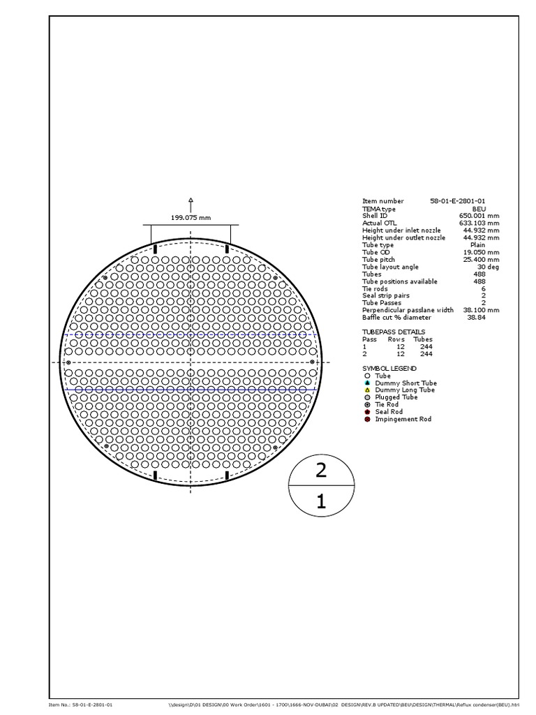 Tube Layout Drawing | PDF | Manufactured Goods | Mechanical Engineering
