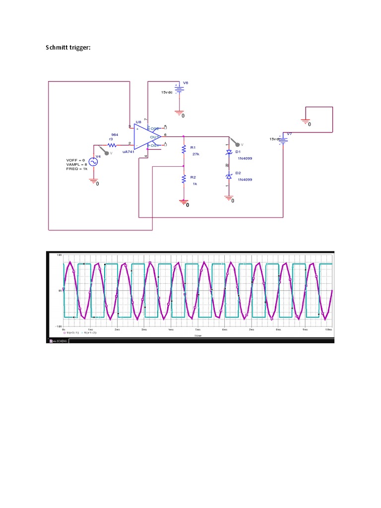 Schmitt Trigger:: + OUT OS1 OS2 | PDF