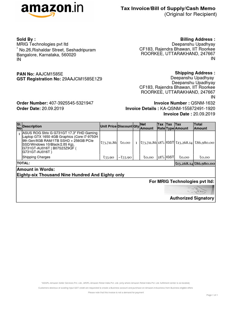 Invoice PDF | PDF | Invoice | Payments