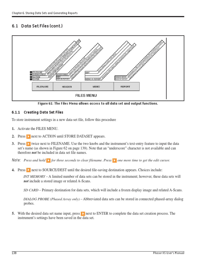 6.1.1 Creating Data Set Files | PDF