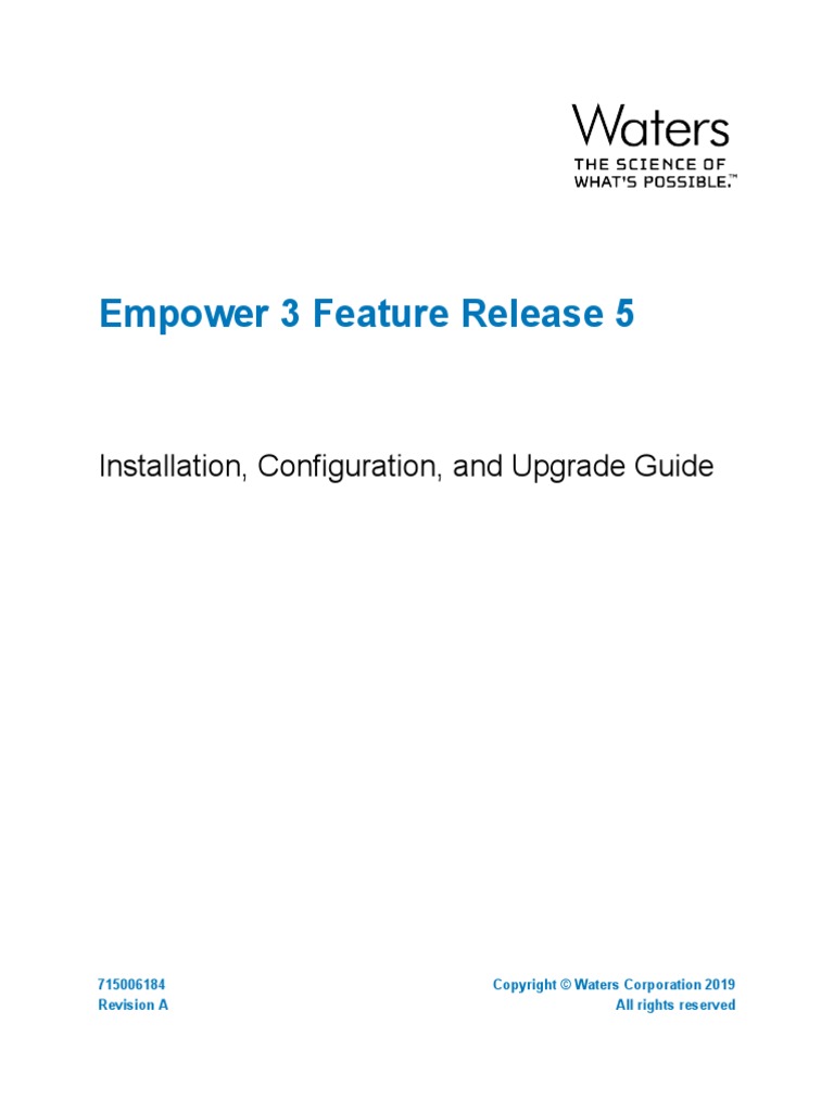 Empower 3 Installation Configuration and Upgrade Guide 715006184ra ...