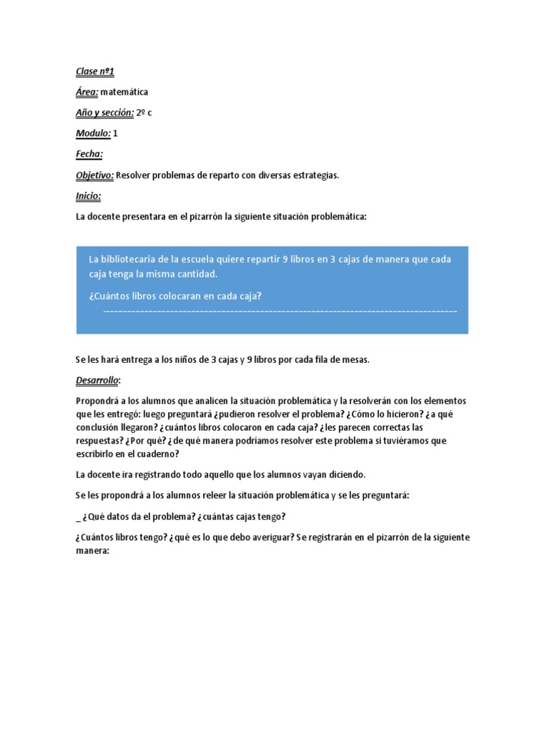 Secuencia Matematica DIVIDSION EN SEGUNDO GRADO 2da Etapa. Mod1 | PDF