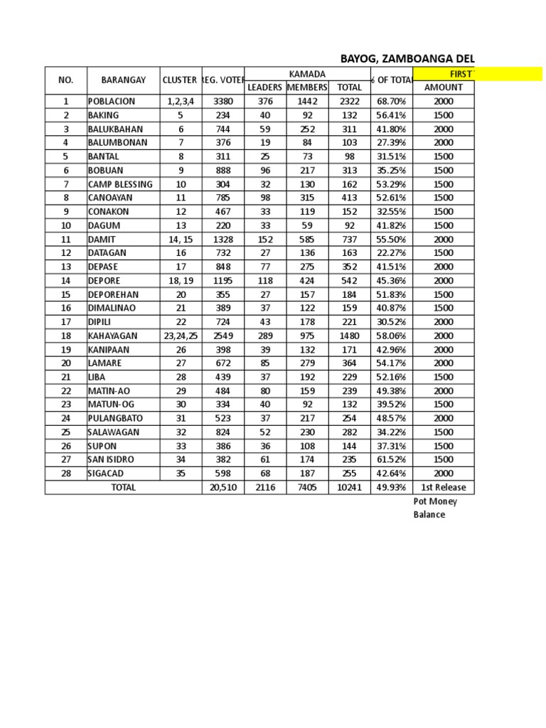 Bayog Request For Funding | PDF