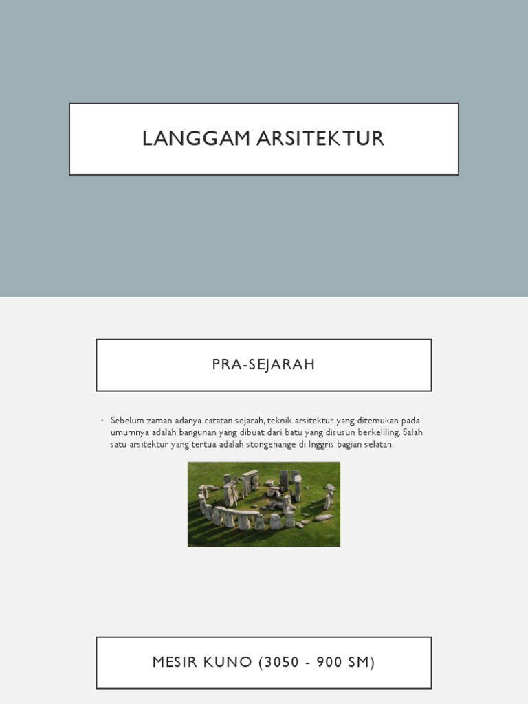 Langgam Arsitektur | PDF