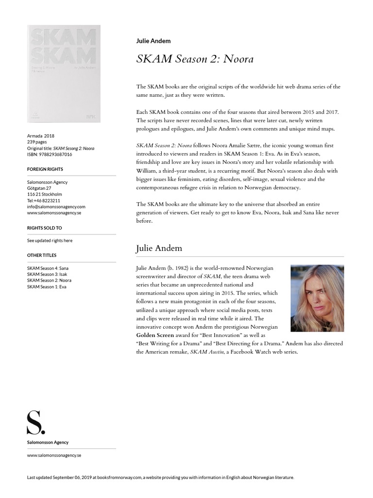 1340 Skam Season 2 Noora | PDF
