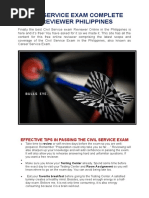 Civil Service Exam, Coverage, Scope and Passing Rate | PDF