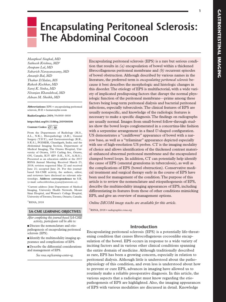 Abdominal Cocoon PDF | PDF | Ct Scan | Magnetic Resonance Imaging