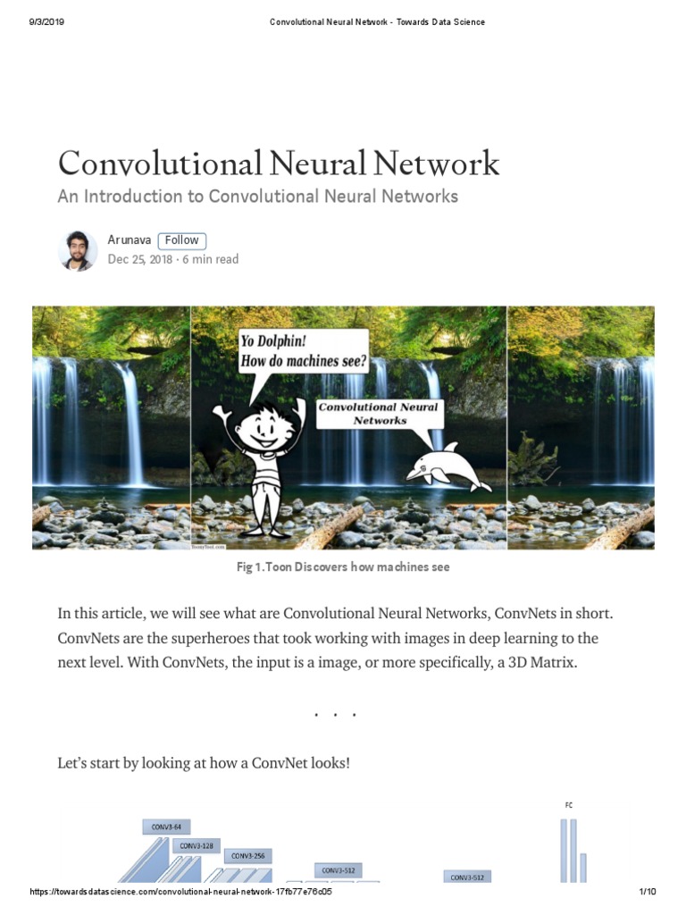 Convolutional Neural Network - Towards Data Science PDF | PDF ...