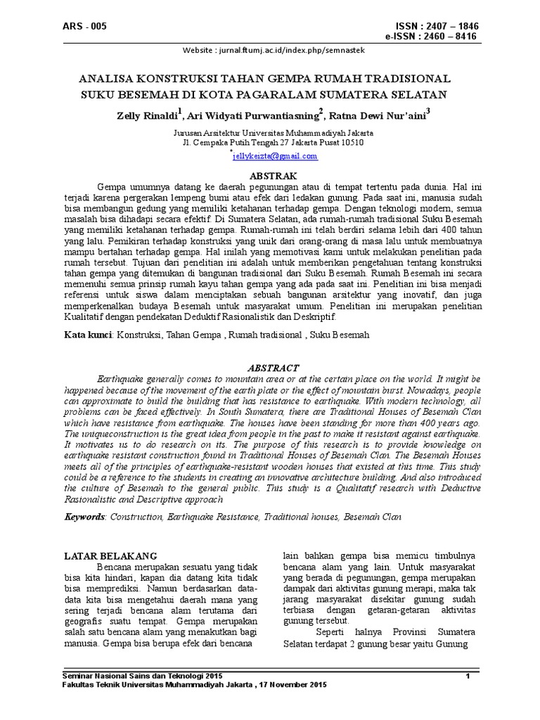 Rumah Adat Basemah | PDF