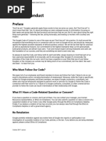 Google Code of Ethics | PDF | Copyright Infringement | Employment