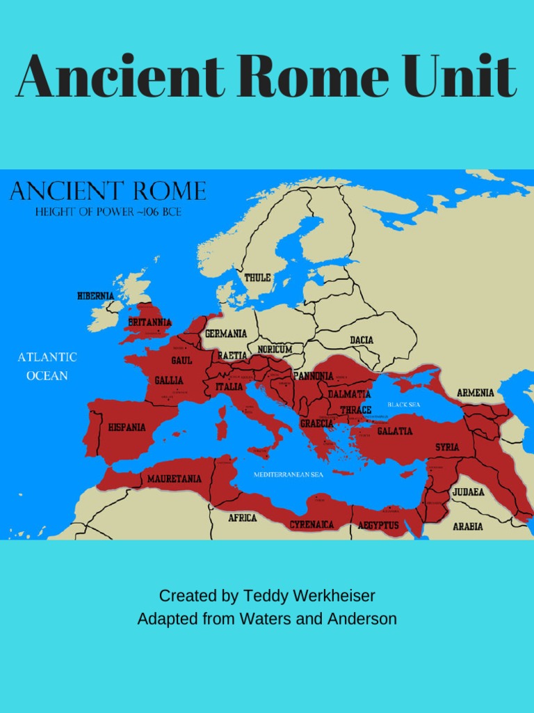 Ancient Rome Unit Plan Complete | PDF | Romulus And Remus | Roman Empire