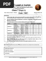 Class VII TO VIII NSAT-QP | PDF | Mathematics