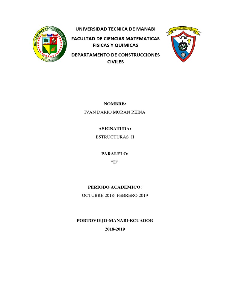 Carátula Académica UTM 2018-2019 | PDF