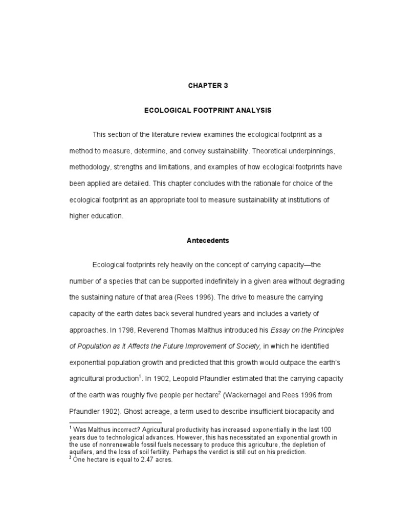 CHAPTER 3.ecological Footprint Analysis | PDF | Sustainability | Ecology