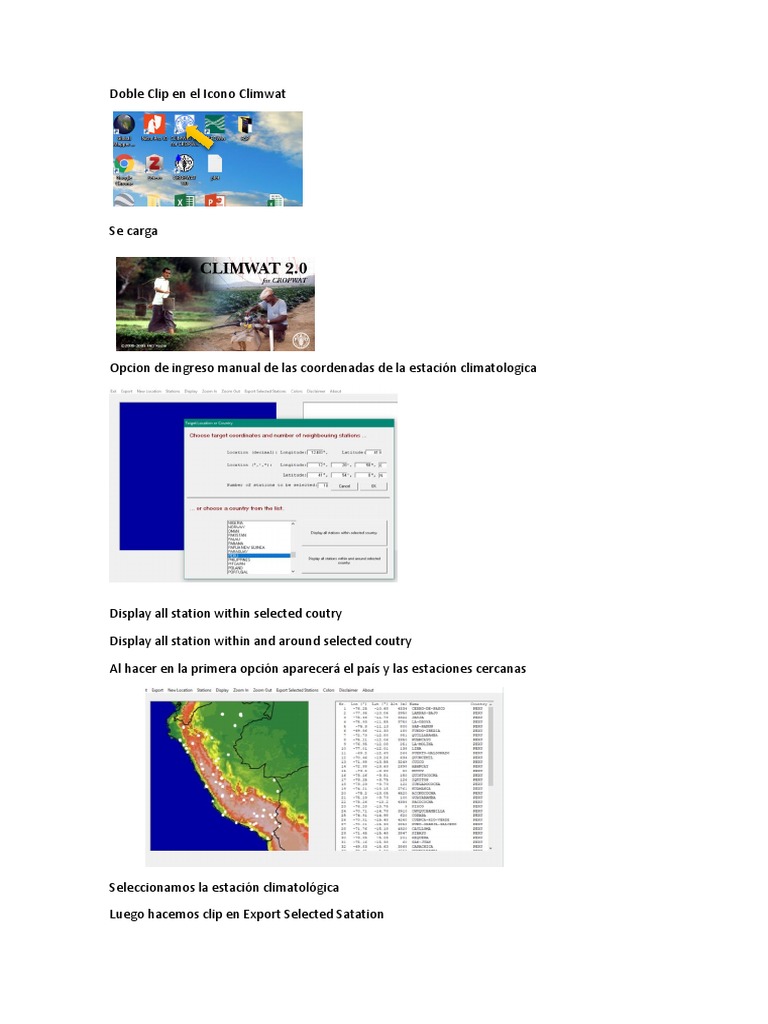 Manual Climwat-2019 | PDF
