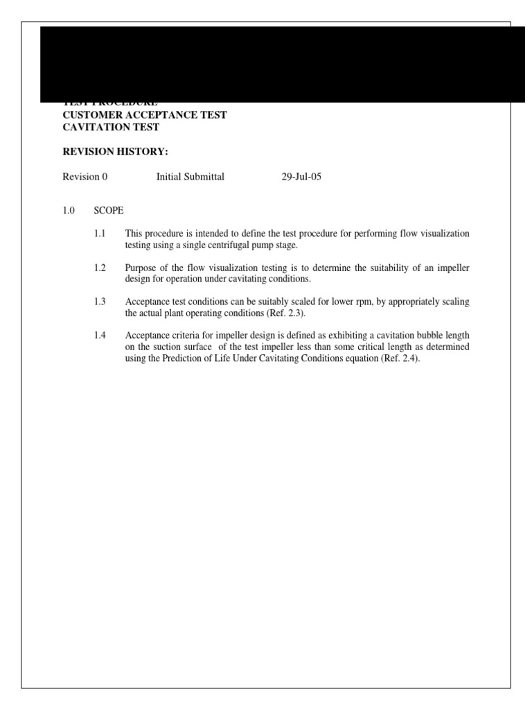 Visual Flow Test Procedure | PDF | Pump | Flow Measurement