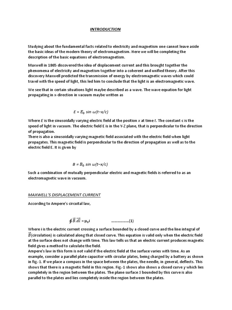 Vector Calculus | PDF | Magnetic Field | Electric Field
