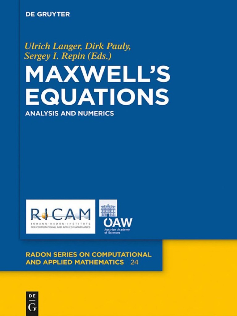 Maxwell's Equations | PDF | Calculus Of Variations | Numerical Analysis
